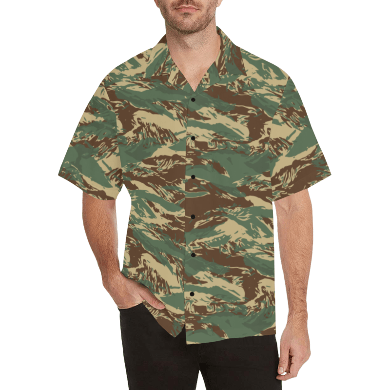 Rhodesian Brushstroke Fictional Tigerstripes Camouflage Hawaiian Shirt ...
