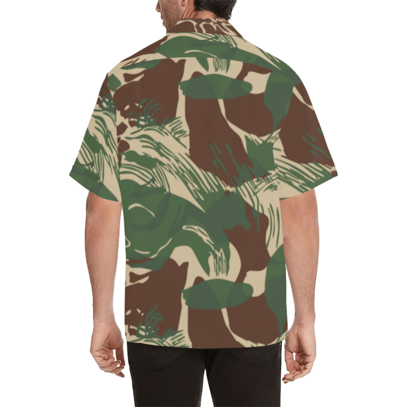 Rhodesian Brushstroke Camouflage v2 Hawaiian Shirt | Rhodesian Brushstroke