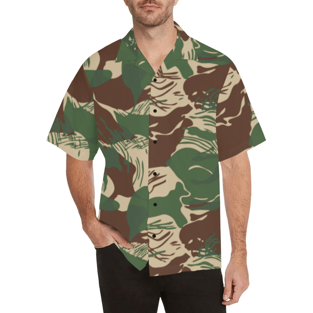 Rhodesian Brushstroke Camouflage v2 Hawaiian Shirt | Rhodesian Brushstroke