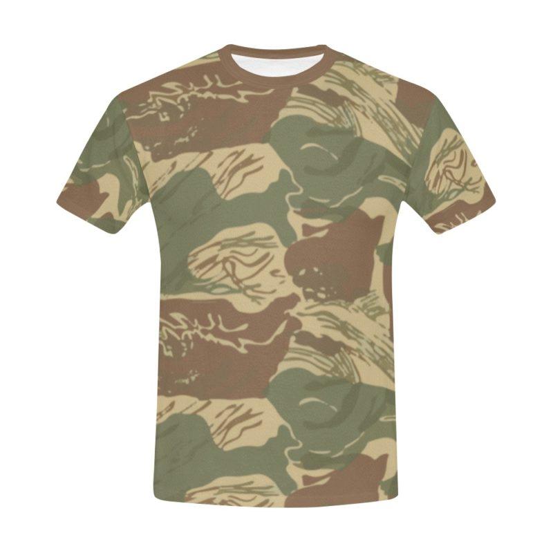 Rhodesian Brushstroke Camouflage v1 T-Shirt for Men | Rhodesian Brushstroke