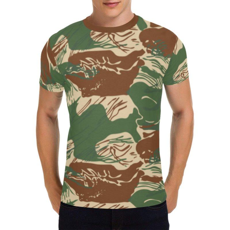 Rhodesian Brushstroke Camouflage v2b T-Shirt for Men | Rhodesian ...
