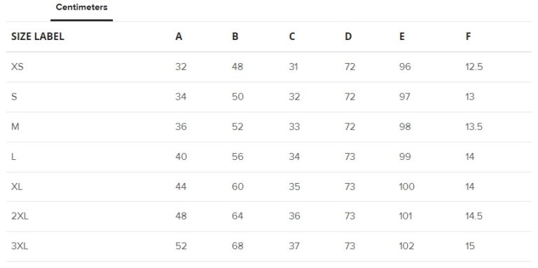 Men's Joggers Size Chart | Rhodesian Brushstroke